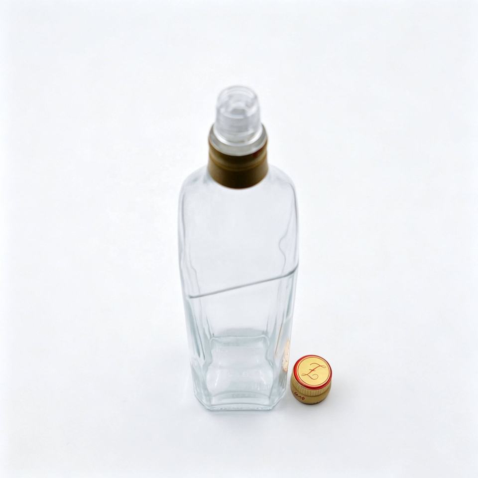 Packaging Design 750ml clear Glass Wine Bottle 750ml Brandy Whisky ...