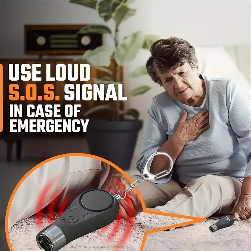 140DB Siren Song LED Portable Emergency SOS Security Self Defense Alarm ...