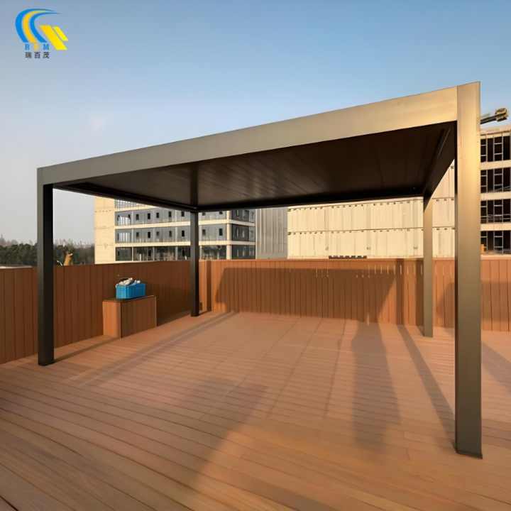 Smart Outdoor Waterproof Aluminum 3x4 Garden Buildings Pergola Gazebo ...
