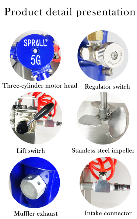 SPRALL Industrial Liquid Mixer - High Efficiency & Accuracy
