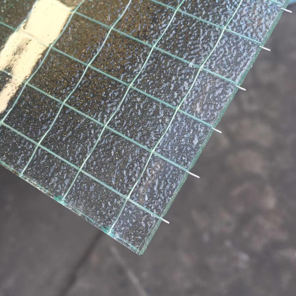 Buy In Bulk Obscure Wire Glass Tempered Safety Glass | Alibaba.com