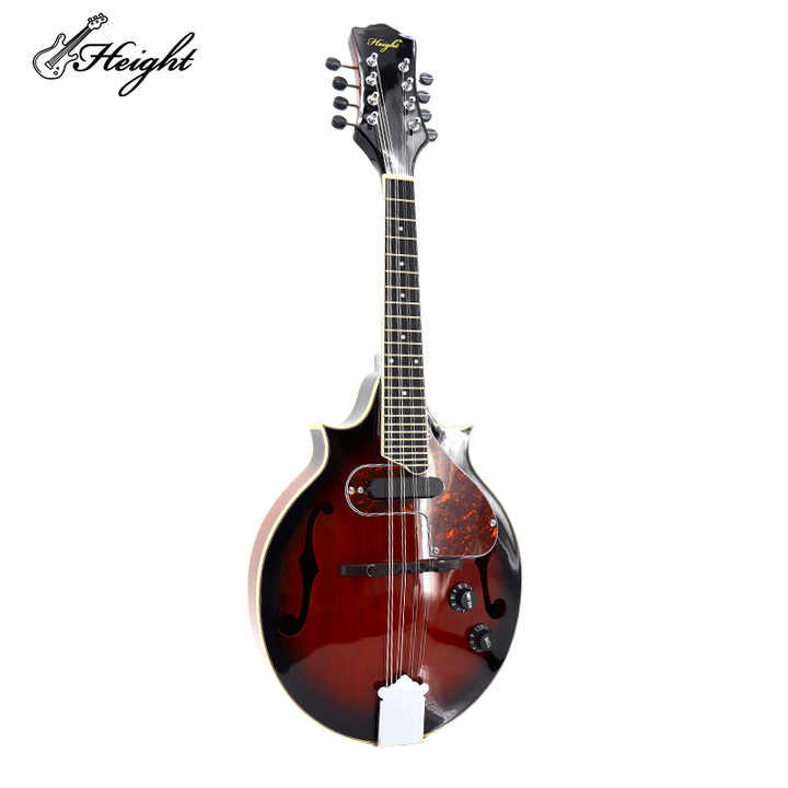 red electric mandolin instrument sapele wood string instruments ...