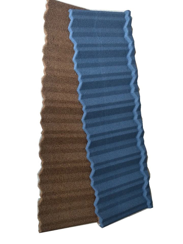 Fireproof Flat Roof Tile Stone Coated Metal Steel Roof Tile Aluminum ...