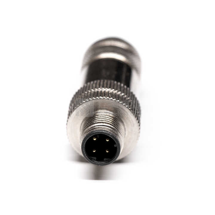 4 Pinout D-Coded Electrical Metal Round Plug M12 4pin