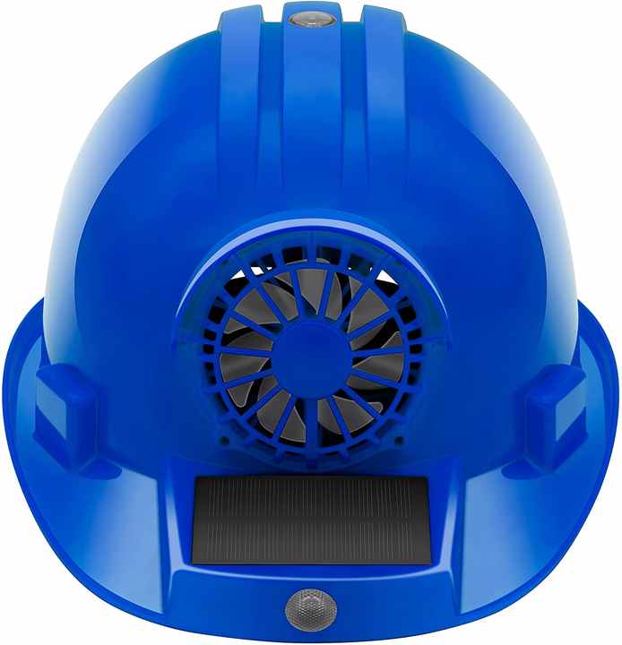 Safety Helmet with Solar Powered Fan & GPS - Industrial Use