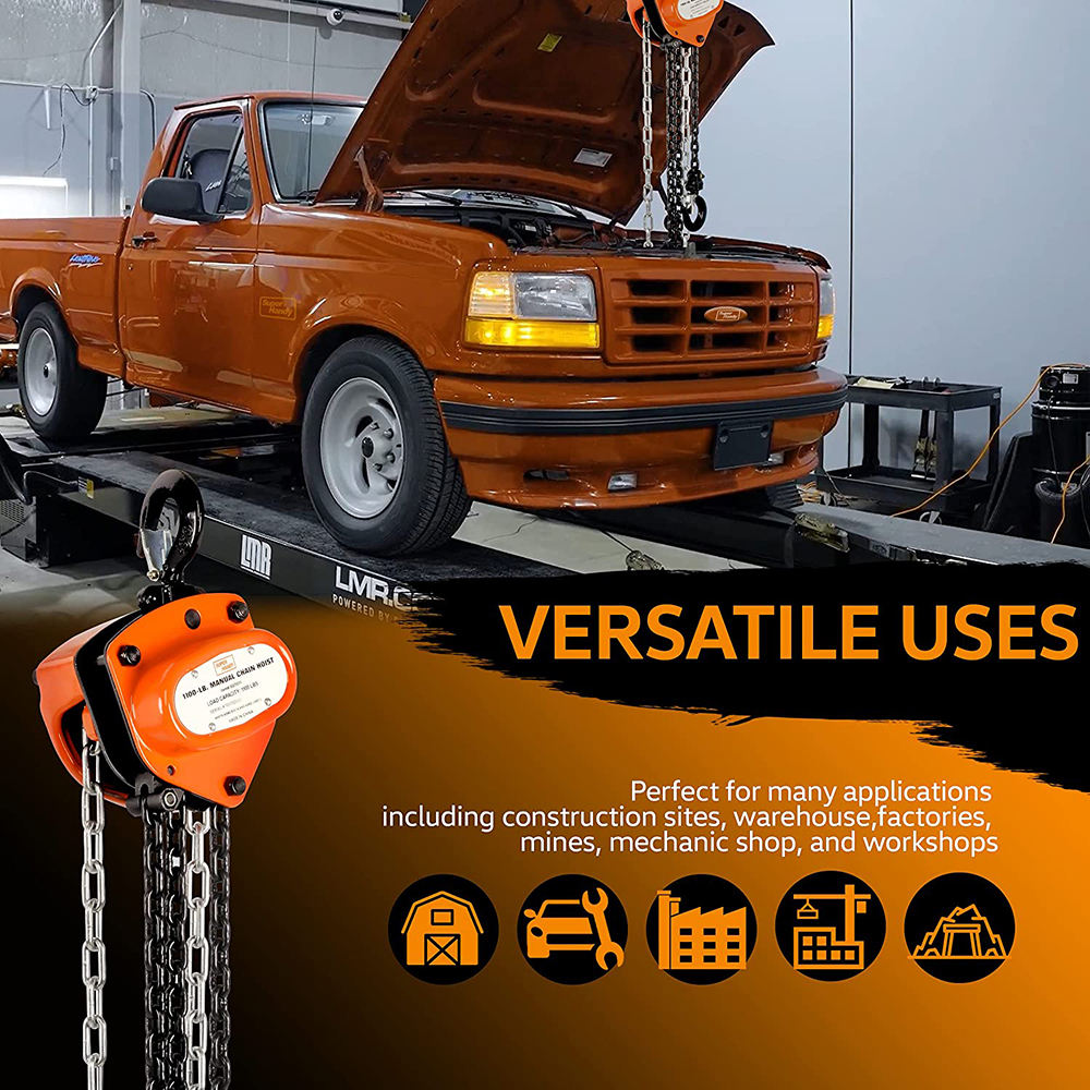 Heavy Duty Hook Industrial Grade Steel Structure 2 Ton 3M Manual Chain ...