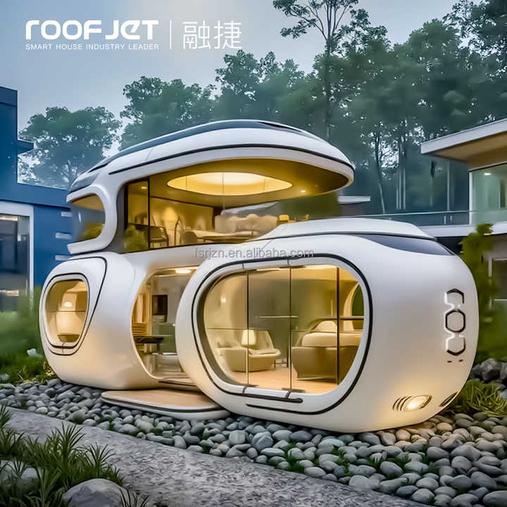 Galvanized Steel Capsule House - 2 Floor Eco-Friendly Prefab