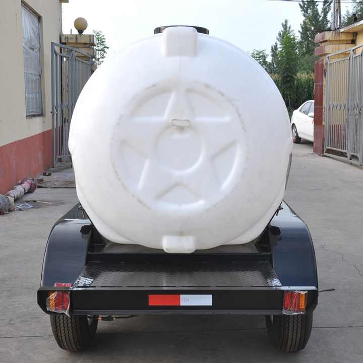 2000L Plastic Water Tank Trailer with Pump - Car Bowser