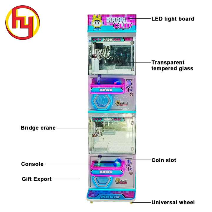 2 Player Full Metal Toy Crane Claw Machine/Double Players Claw Crane ...