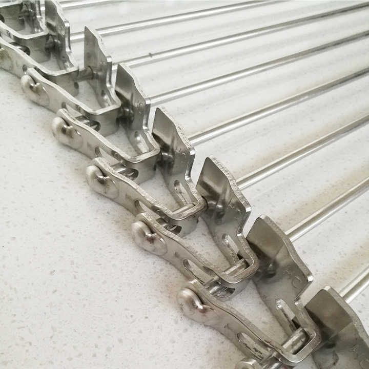 Metal Ladder Track Conveyor Belt Stainless Steel Piercing Rod Chain ...