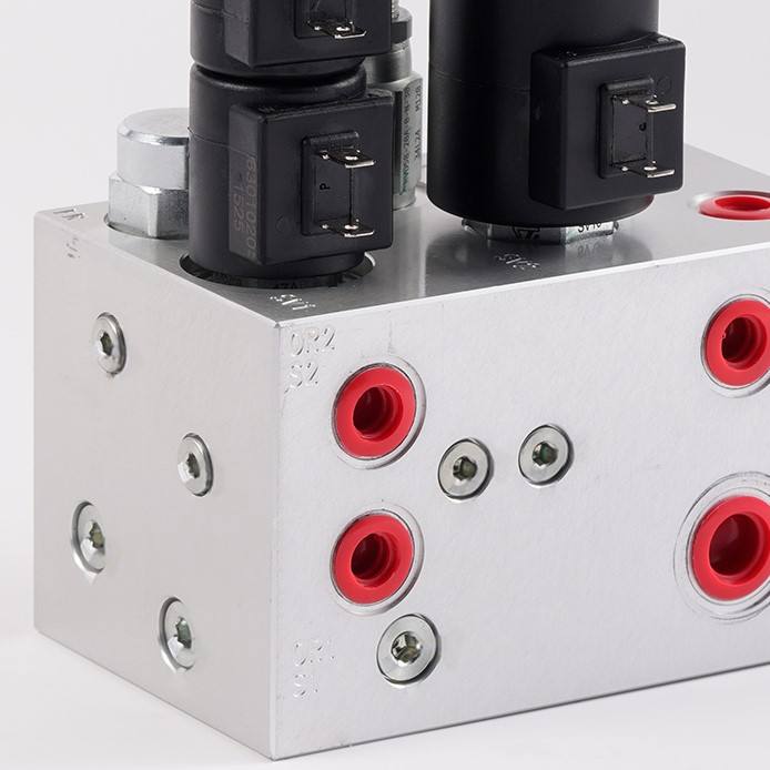 Monoblock Hydraulic Distributor Valve Solenoid Spool Sequester Control ...