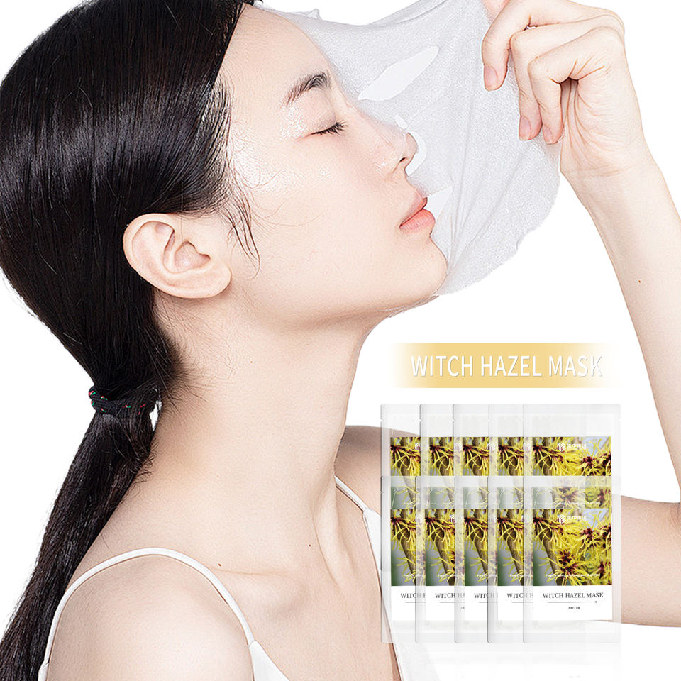 Witch Hazel Sheet Mask for Pore Minimizing, Oil Control & Soothing ...