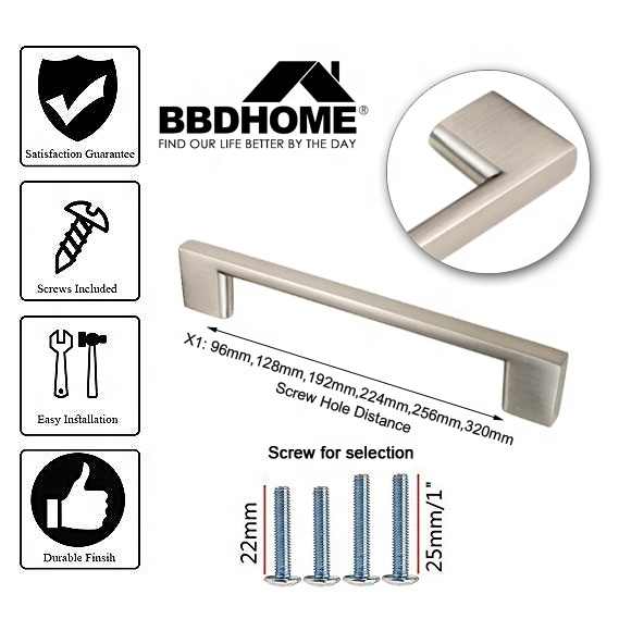 Aluminum Drawer Pulls - Stylish & Durable Kitchen Handles