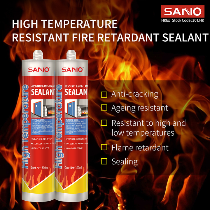 SANVO High-Temperature Fireproof Silicon Sealants 350+ Heat Resistant ...