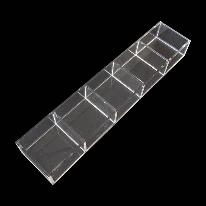 Acrylic Compartment Storage Box Custom Multi Compartment Transparent ...