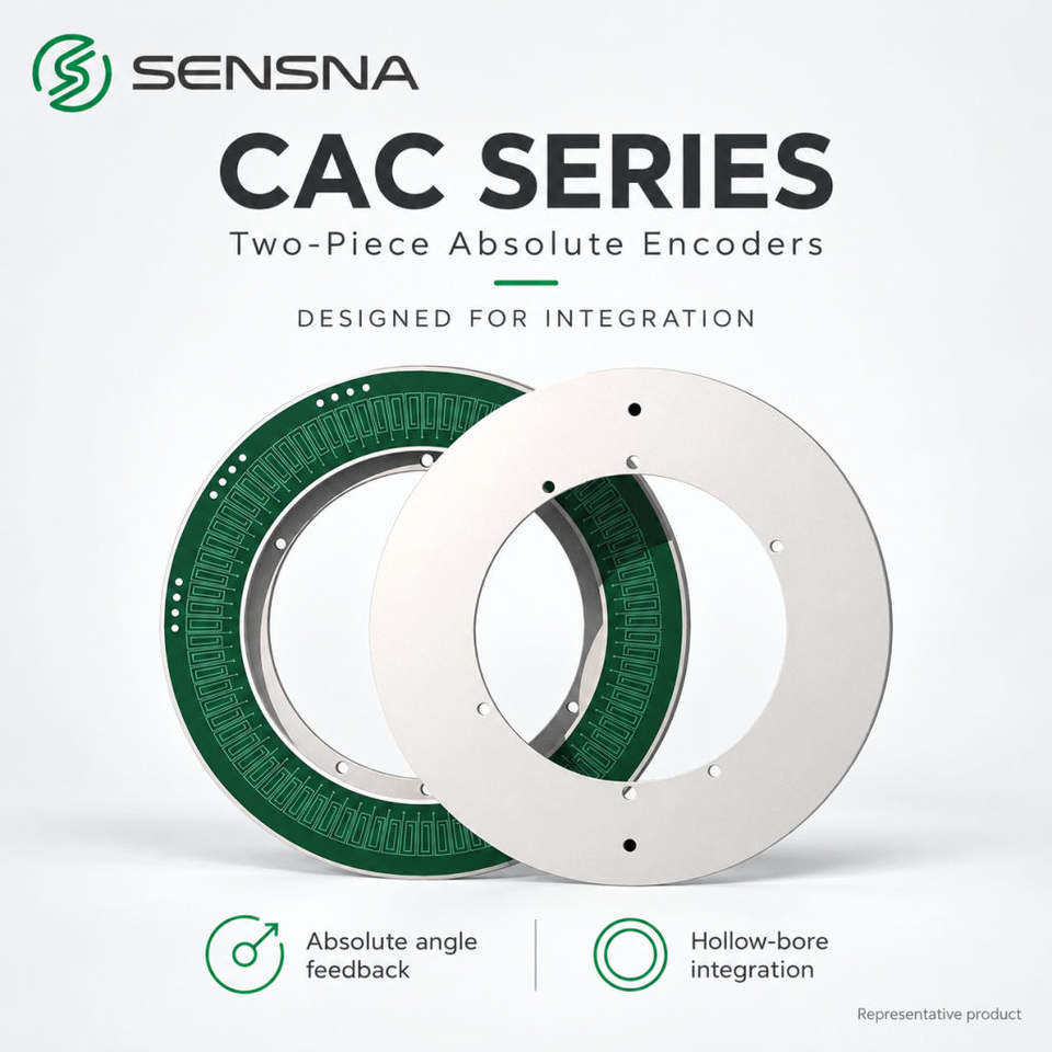 CAC Series Two-Piece Absolute Inductive Rotary Encoder Hollow Shaft ...