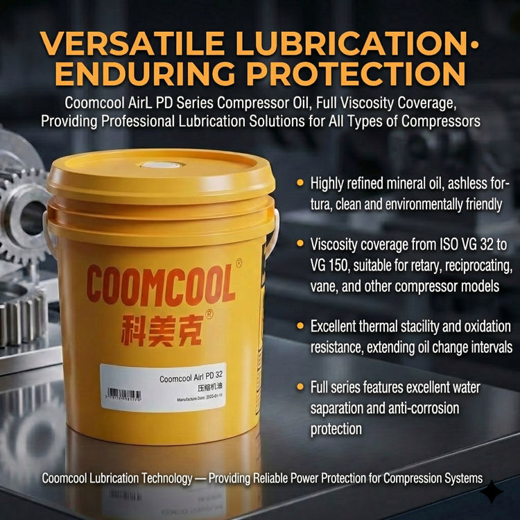 Coomecool Airl PD Series ISO VG 32/46/68/100/150 Compressor Oil with ...