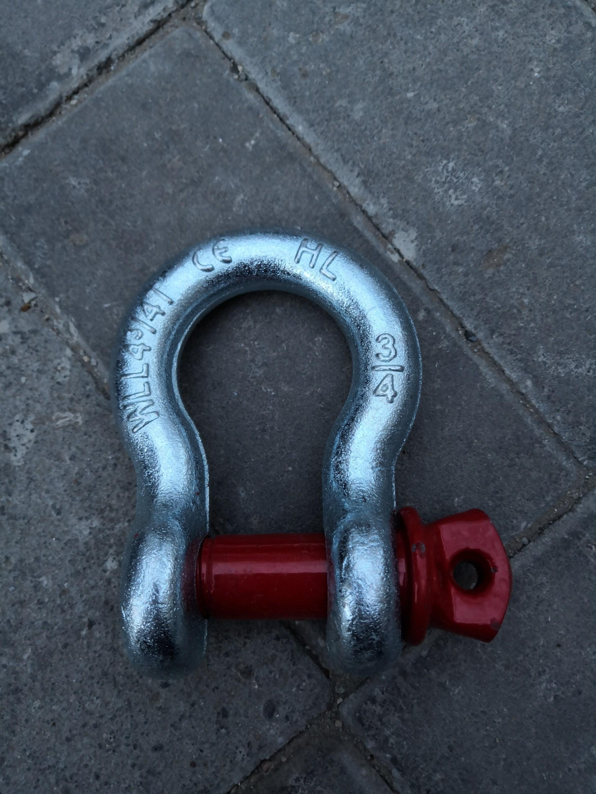 Factory direct sale galvanized steel forged screw pin anchor bow ...