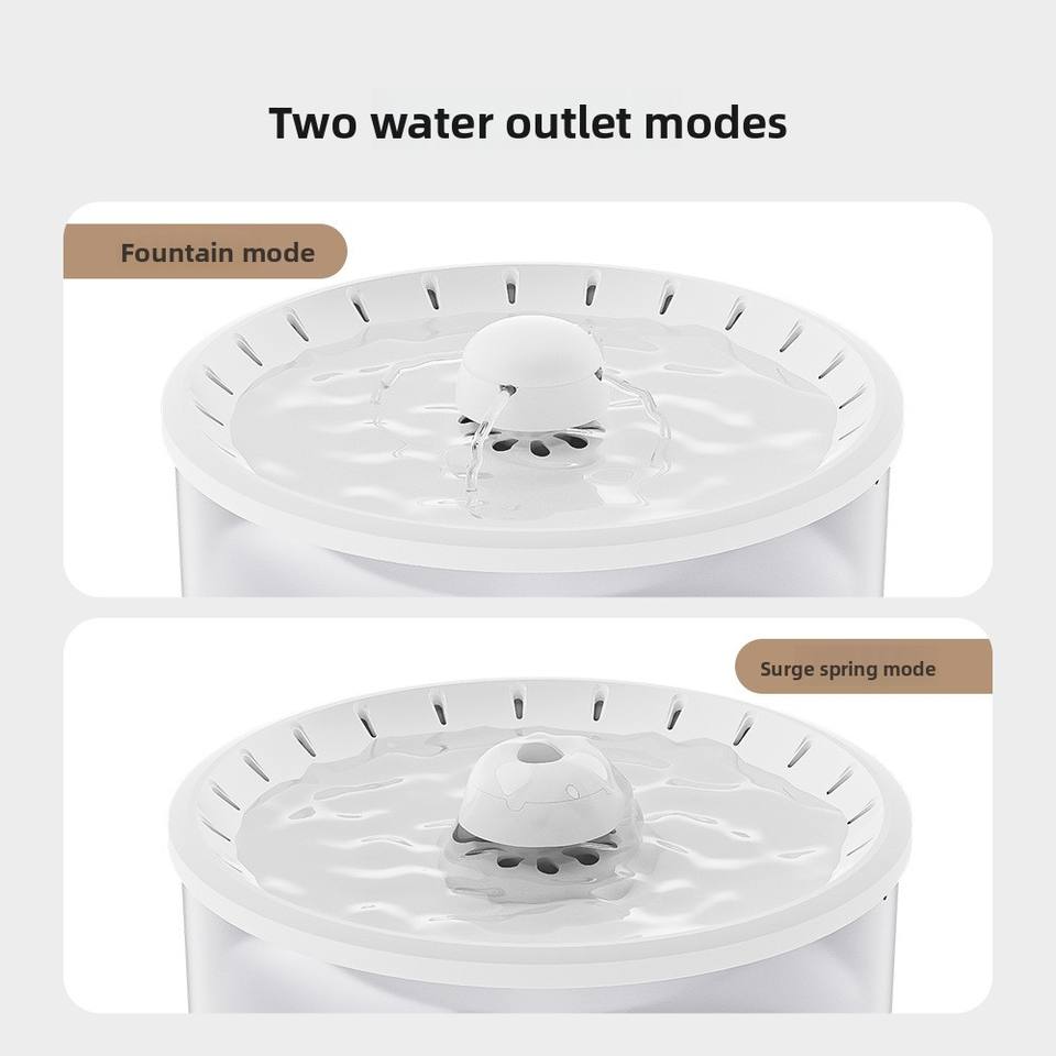 Dudupet 3L Wired Automatic Cat Water Dispenser Silent Pet Water Fountain with Charging Source ...