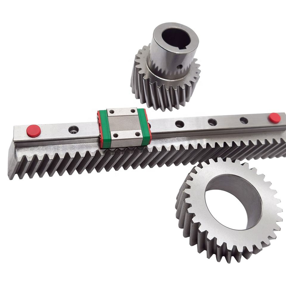 DIN6 Helical Gear and Rack C45 Steel Ground Teeth Gear Rack CNC Machine ...