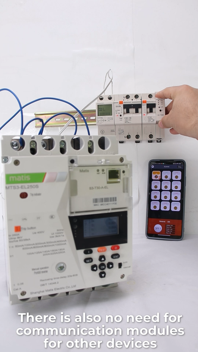 Matis Smart Meter MTS3-EL-250A - 4pole Smart MCCB with Metering