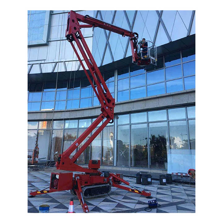 Cherry Picker/ 27m Diesel Towable Trailer Wheels Spider Articulated ...