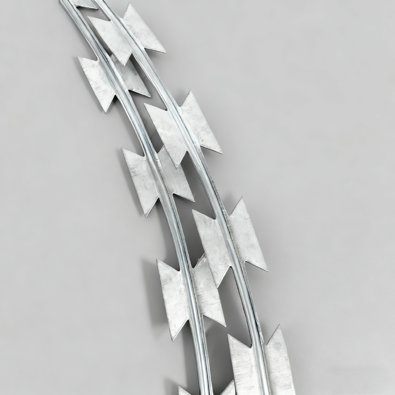Customized Hot Dipped Galvanized Iron Blade Rope Razor Anti Rust Cross ...