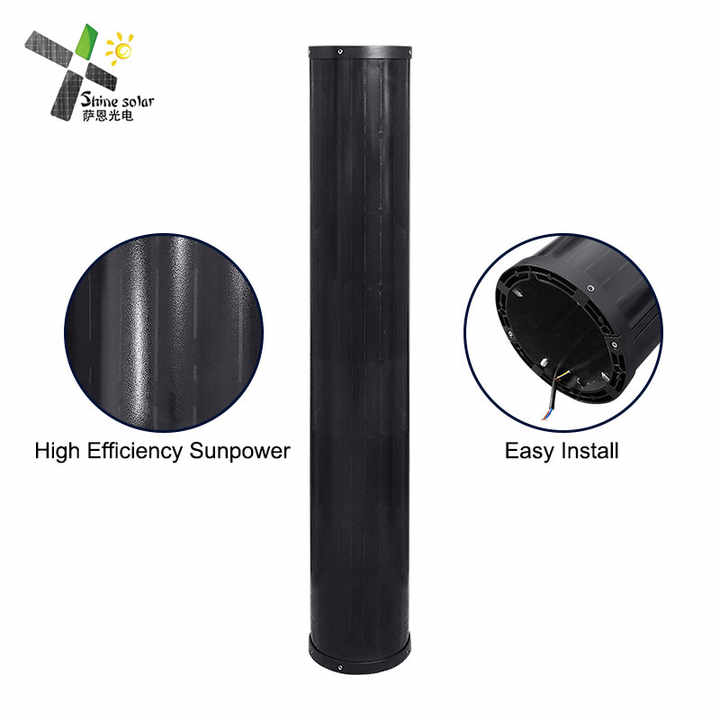 Curved Vertical Solar Panel 100W 120W 140W Efficient Solar Cells Easy ...