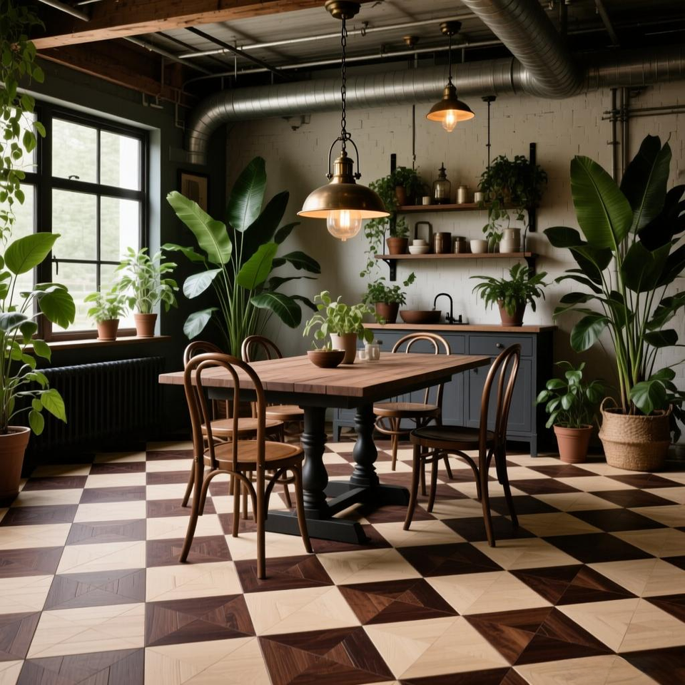 Dark Wood Grain Spc Click 8Mm Indoor High Quality Spc Flooring for Home ...