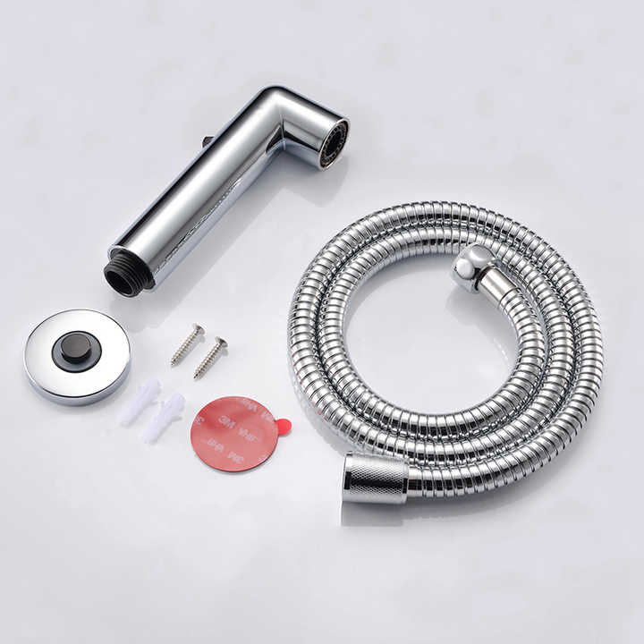 GEE-N Modern ABS Plastic Push Button Water Magnetic Handheld Bidet Sprayer Set Shataff for ...