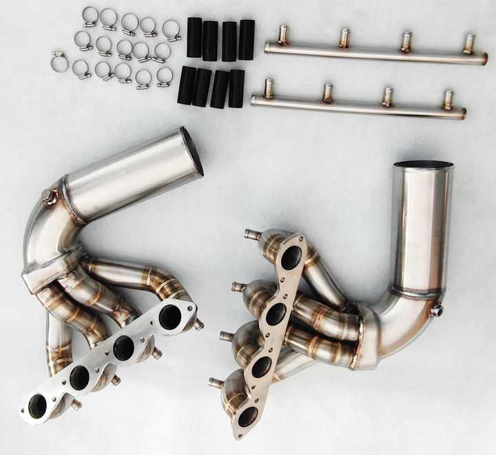 Marine Double Walls Chevy Exhaust Headers - 3 Year Warranty
