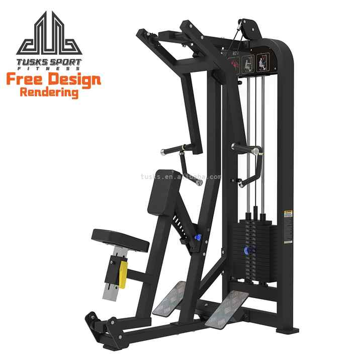 Commercial Fitness Equipment Pin Loaded Steel Seated Row Gym Exercise ...