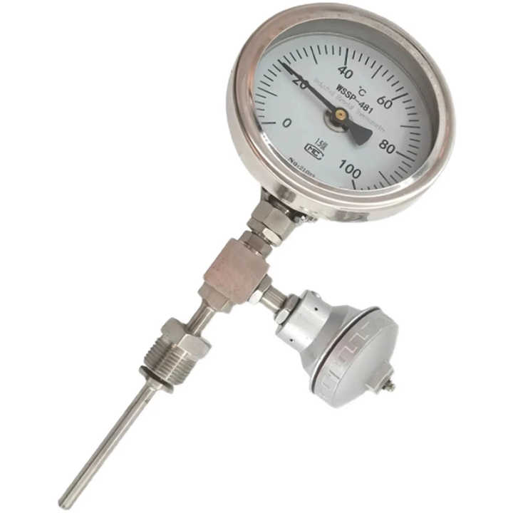 Bimetal Thermometer with Aluminum Shell for Industrial Use
