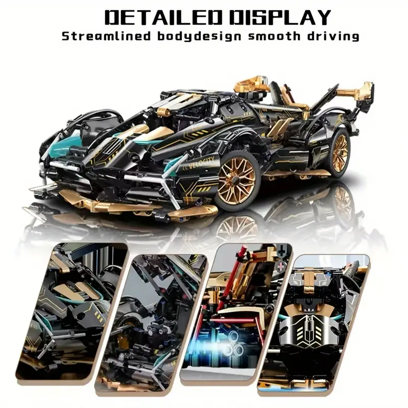 Build Your Dream Sports Car with 330 Blocks - Gift Idea