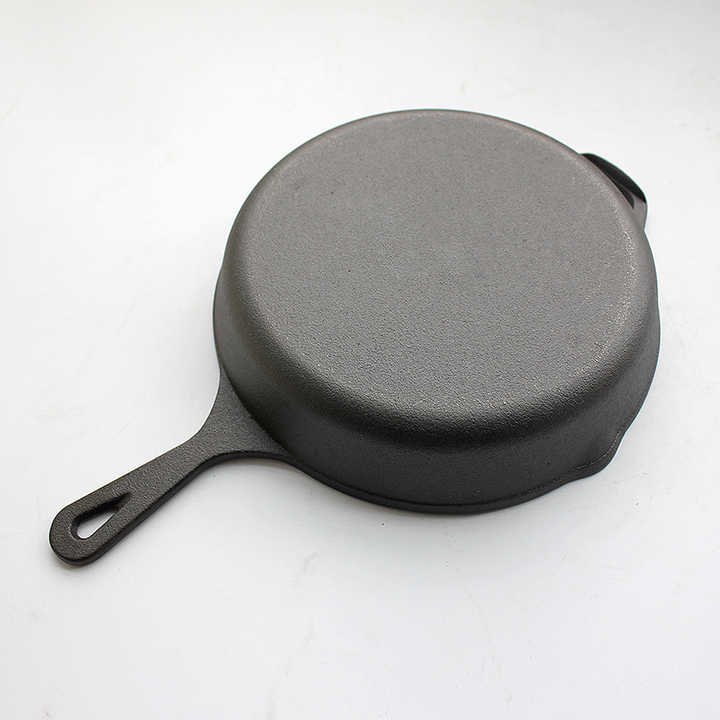 Kitchen Cookware Fry Pans Pre-Seasoned Cast Iron 12 Inch Skillet Frying ...