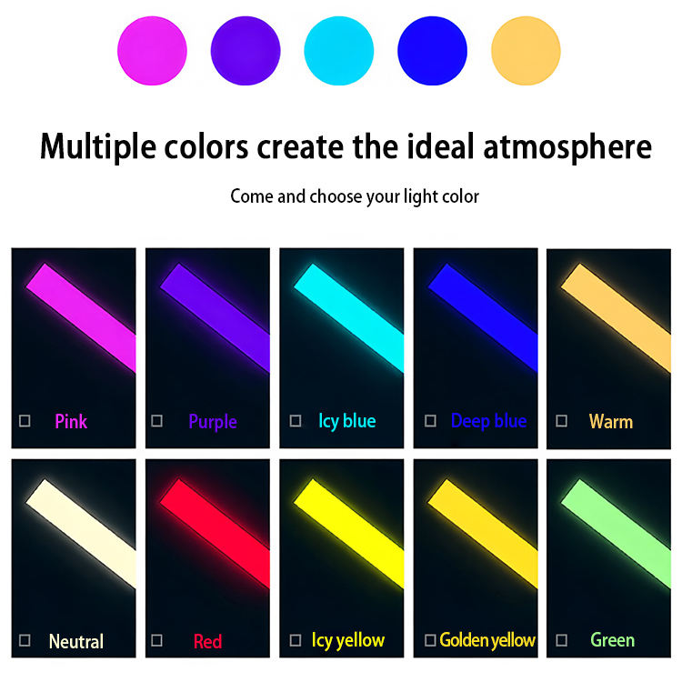 Modern Hollow Semi-Circular Iron Small LED Eye-Caring Long Black ...