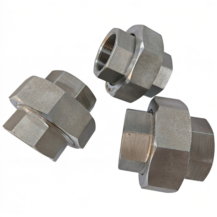 Stainless Steel BSP NPT Threaded Union Forged 3000LB ASME B16.11 for Plumbing and Industry ...