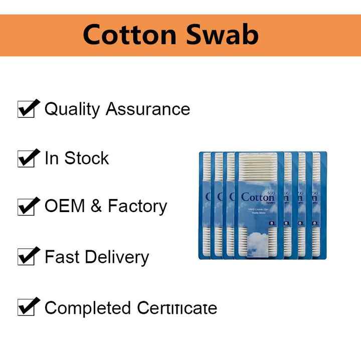 Customization Q Tips - 500 Cotton Swabs for Ear Cleaning