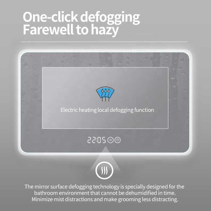 Modern Design LED Smart Lighted Bathroom Vanity Mirror Factory Direct ...