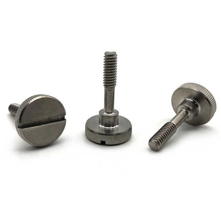 Knurled Thumb Screw - Black Stainless Steel Tapping Screw - OEM