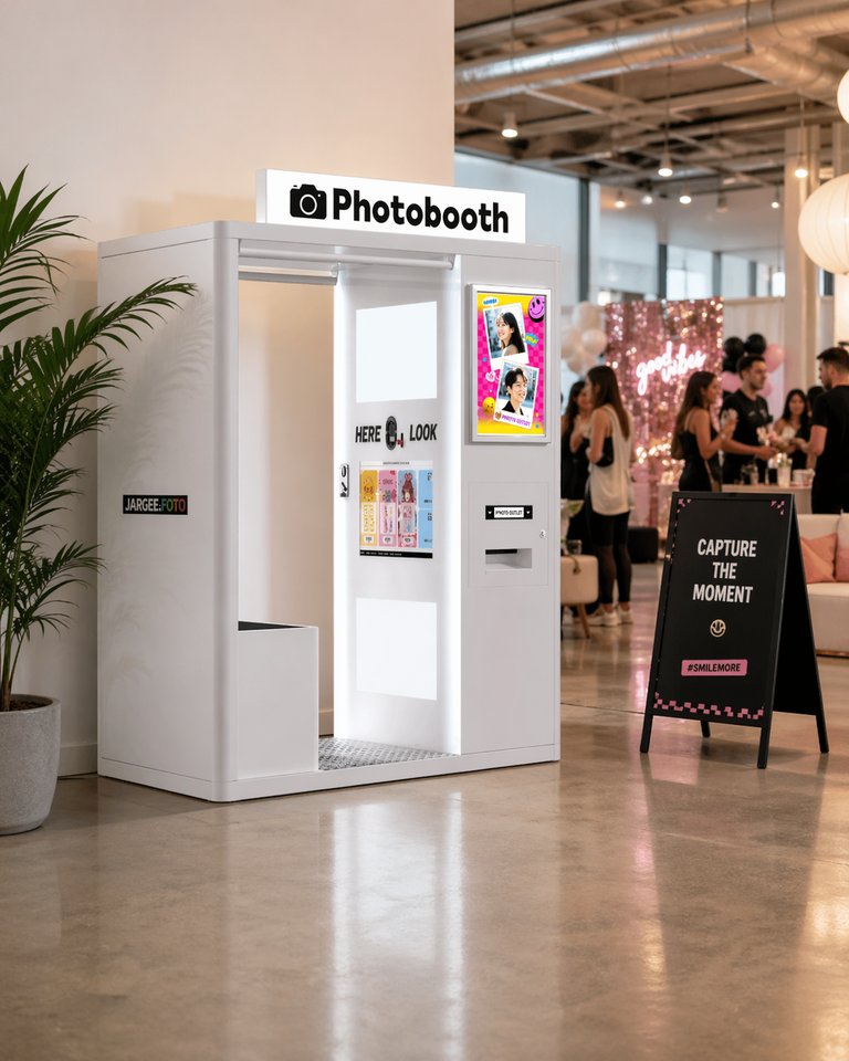 Classic Vintage Style Photo Booth with DSLR Printer Beauty Light for ...
