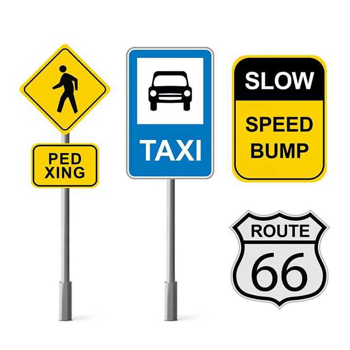 Wholesale Aluminum Traffic Sign Blanks Custom Pattern Traffic Warning ...