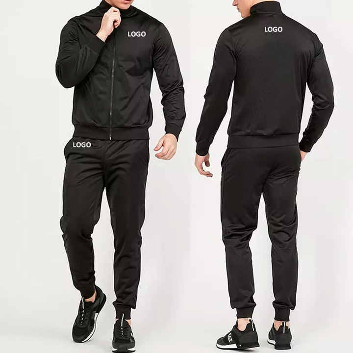 Shop Custom Polyester Training Wear - Wholesale Black Slim Fit