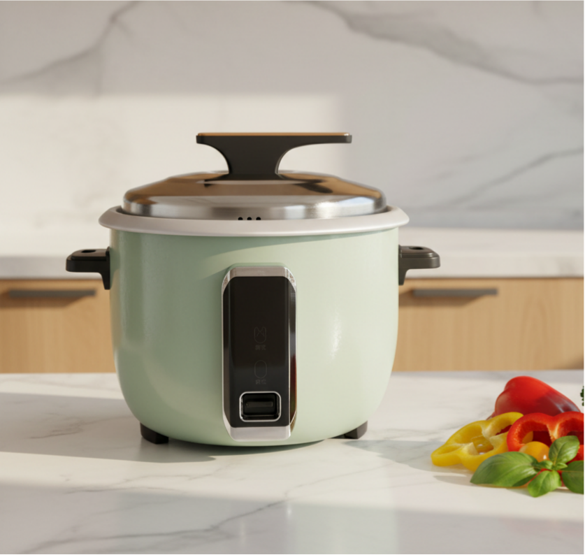Commercial Electric Rice Cooker 14L 4000W Drum Shape Non-stick Coating ...