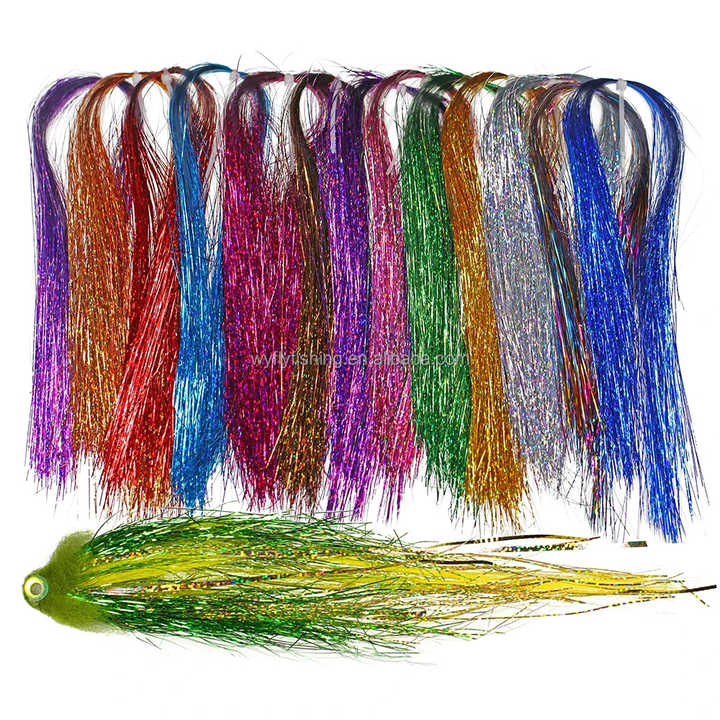 Fly Tying Material Holographic Flat Tinsel Flashbou Flashabou Poly ...
