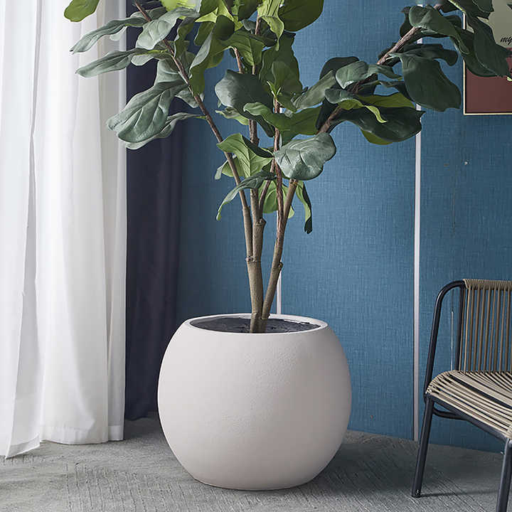 European Apple-style Large MgO Flower Pot Planter for Garden Home ...
