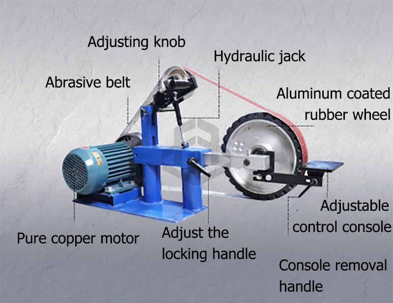 Belt Surface Grinding Machine Wire Abrasive 2x72 Belt Grinder