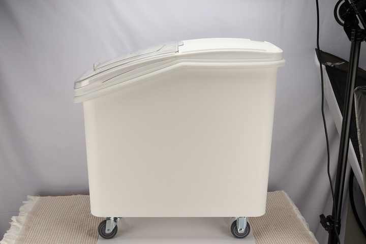 wholesale 102L flour bins wheels rice bin container for kitchen ...