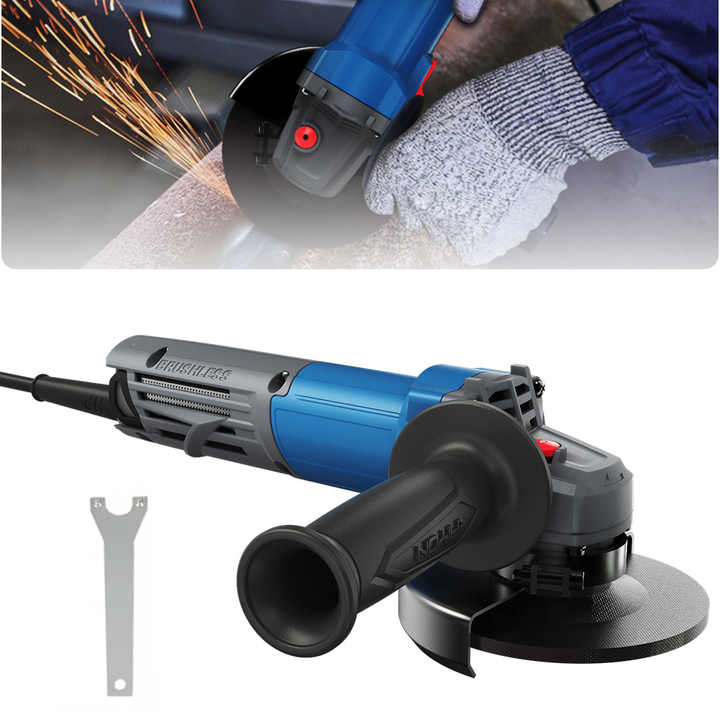 Corded Angle Grinder 5 Inch - AC Brushless Angle Grinder Kit with Dust ...