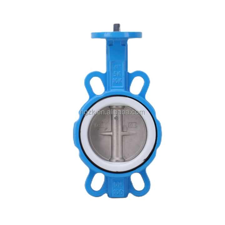 Wafer Type Butterfly Valve D371X-16 LT Center Line Wafer Type Rabbit Ear Handle Butterfly Valve ...